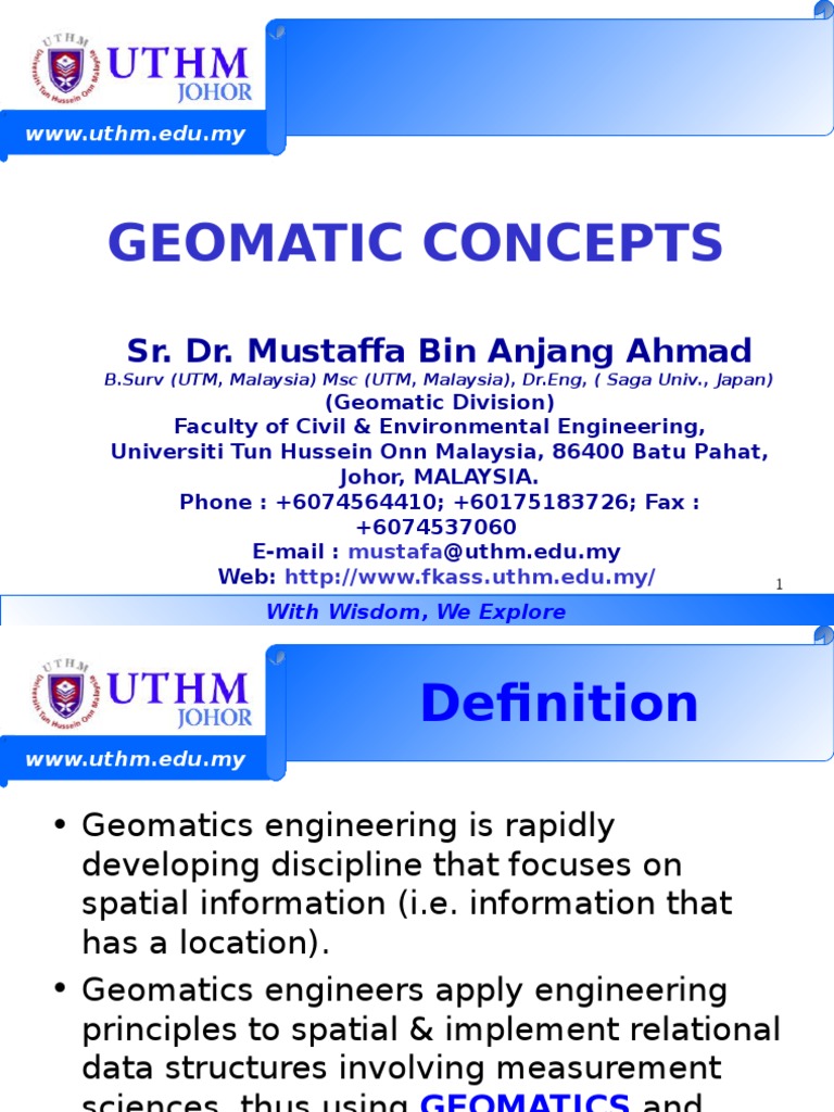 GEOMATIC - Geomatics Concept | PDF | Geomatics | Surveying