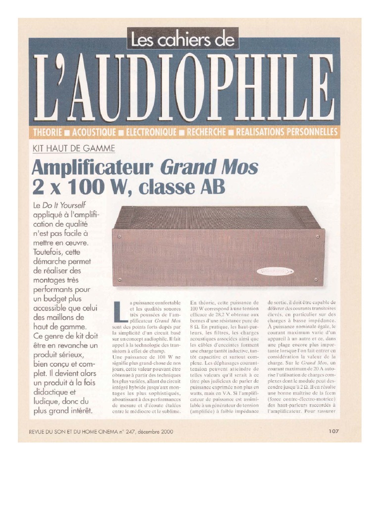 Grand MOS Amplifier | PDF