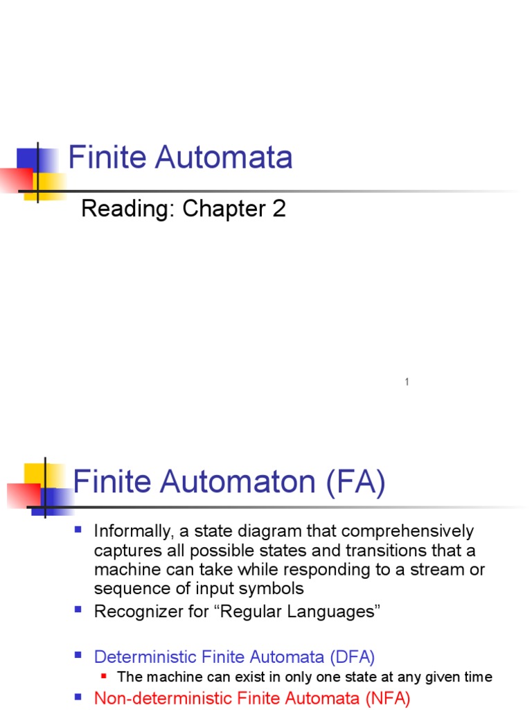 Finite Automata Pdf Theory Of Computation Theoretical Computer Science