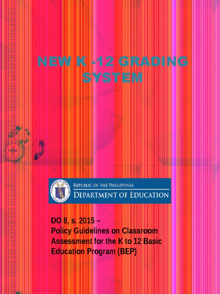 New k-12 Grading System | PDF | Educational Assessment | Communication