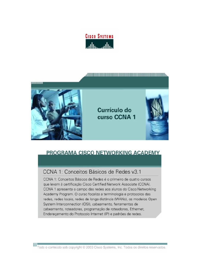 Cisco CCNA Modulo01 | PDF | Rede de computadores | Internet