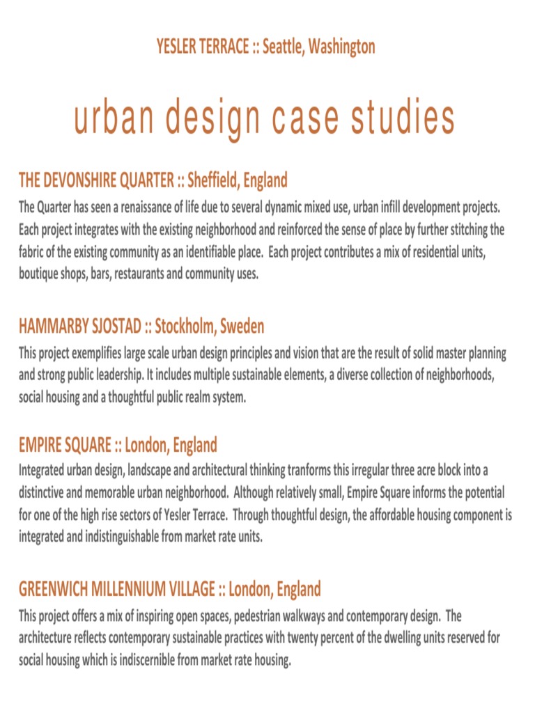 YT Urban Design Case Studies | PDF | Urban Design | Street