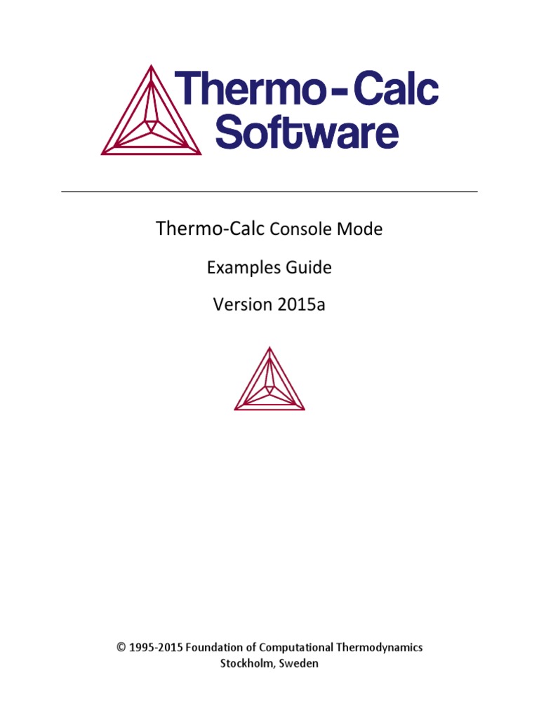 Thermo-Calc Examples : Property Model Calculator – AFML