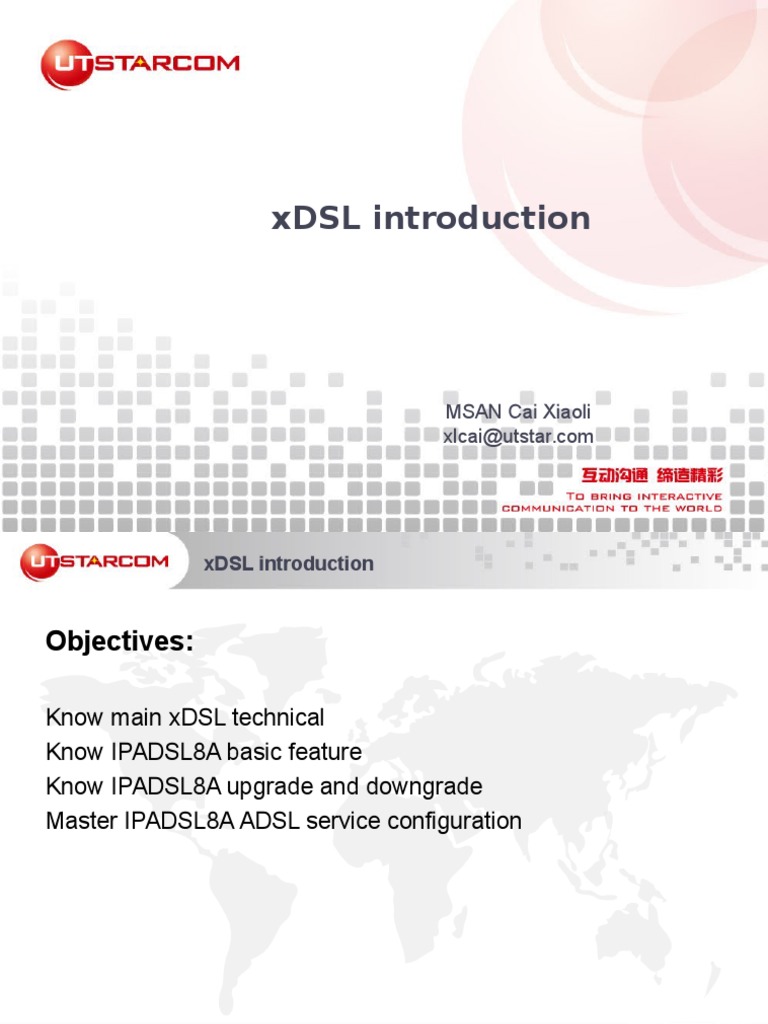 xDSL and IPADSL8A Overview | PDF | Digital Subscriber Line ...