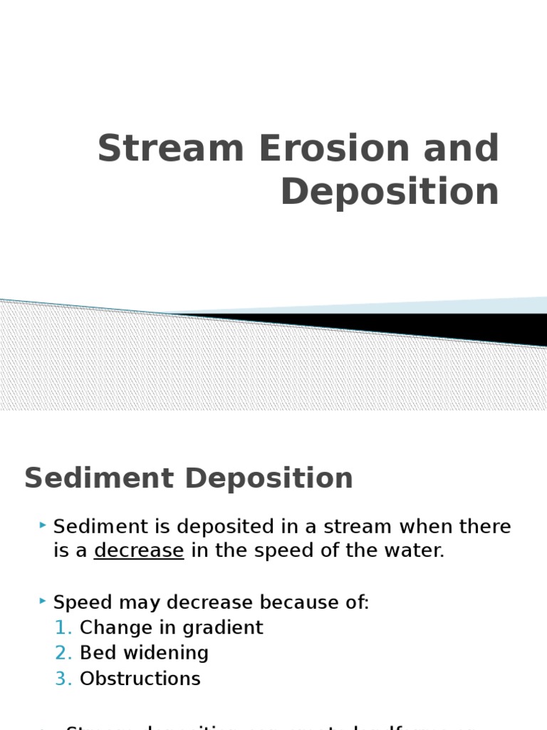 05-Stream Erosion and Deposition | PDF
