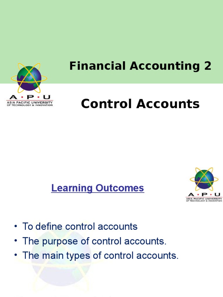 Understanding Control Accounts | PDF | Debits And Credits | Corporate ...