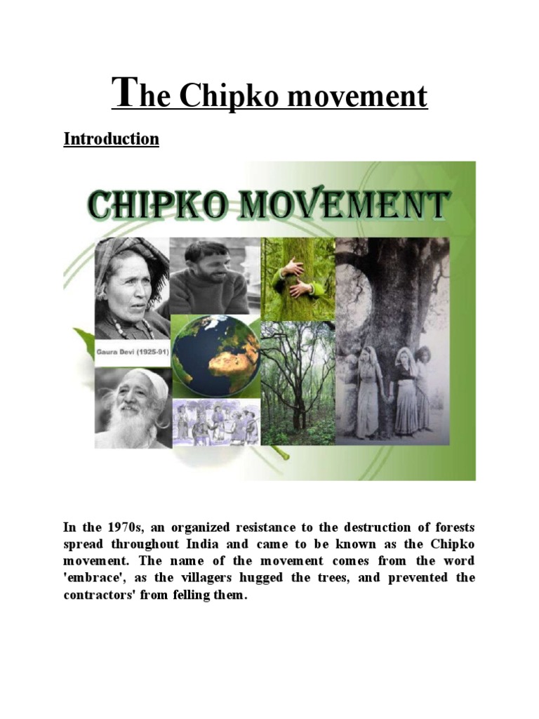 Chipko Movement | PDF | Social Movements | Natural Environment