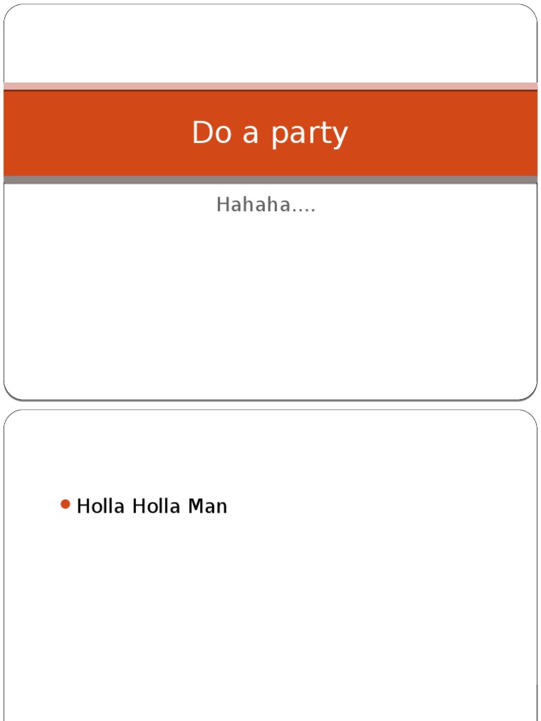 Do A Party | PDF | Art