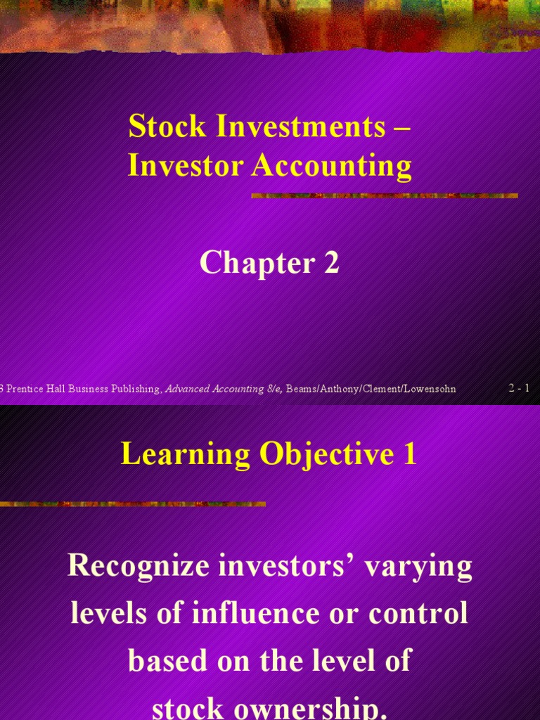 Stock Investment Accounting Methods | PDF | Book Value | Stocks