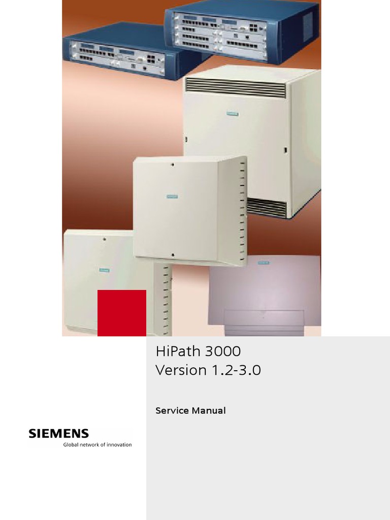 HiPath 3000 V1.2 3.0 Service Manual | PDF | Telecommunications | Telephony
