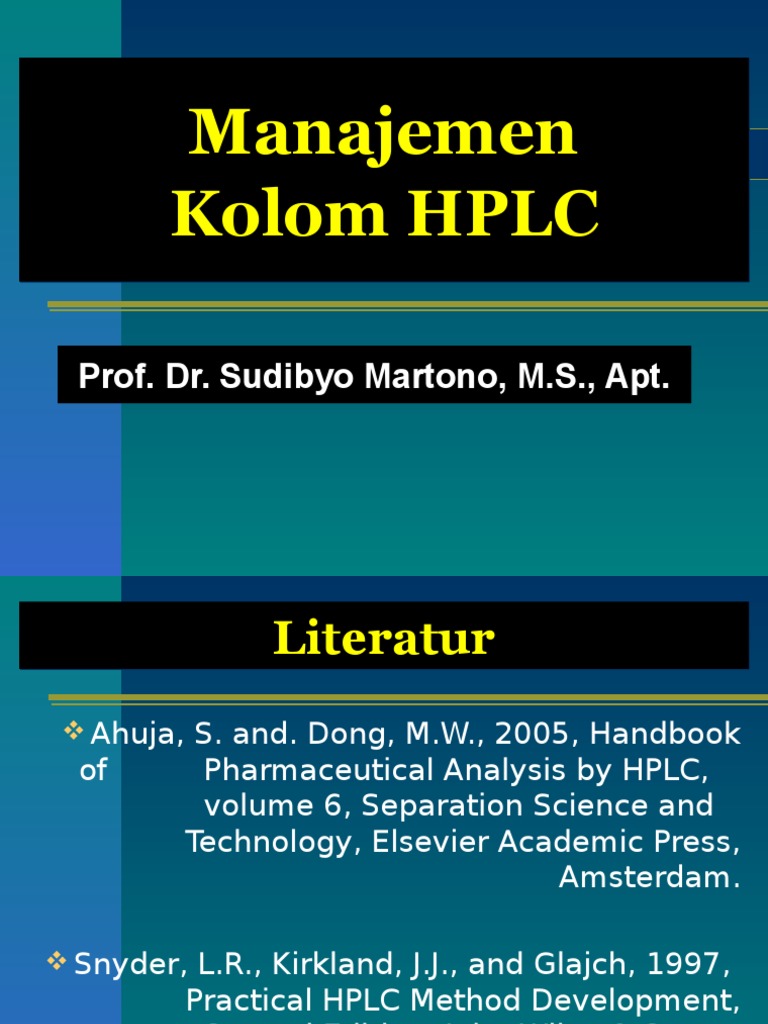 Management Kolom HPLC | PDF