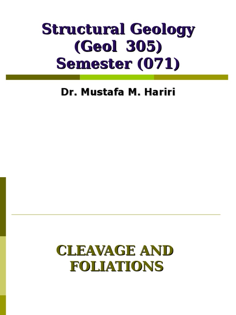 Cleavage | PDF | Rocks | Geology