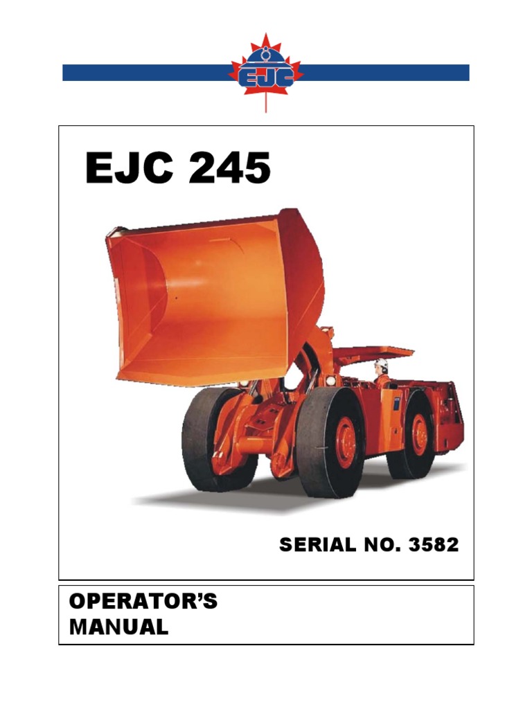 Operators Manual EJC 245 SANDVIK | PDF | Switch | Firefighting
