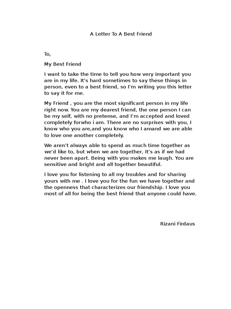 Letter To Your Best Friend How To Write A Letter To A Friend: 15 Steps