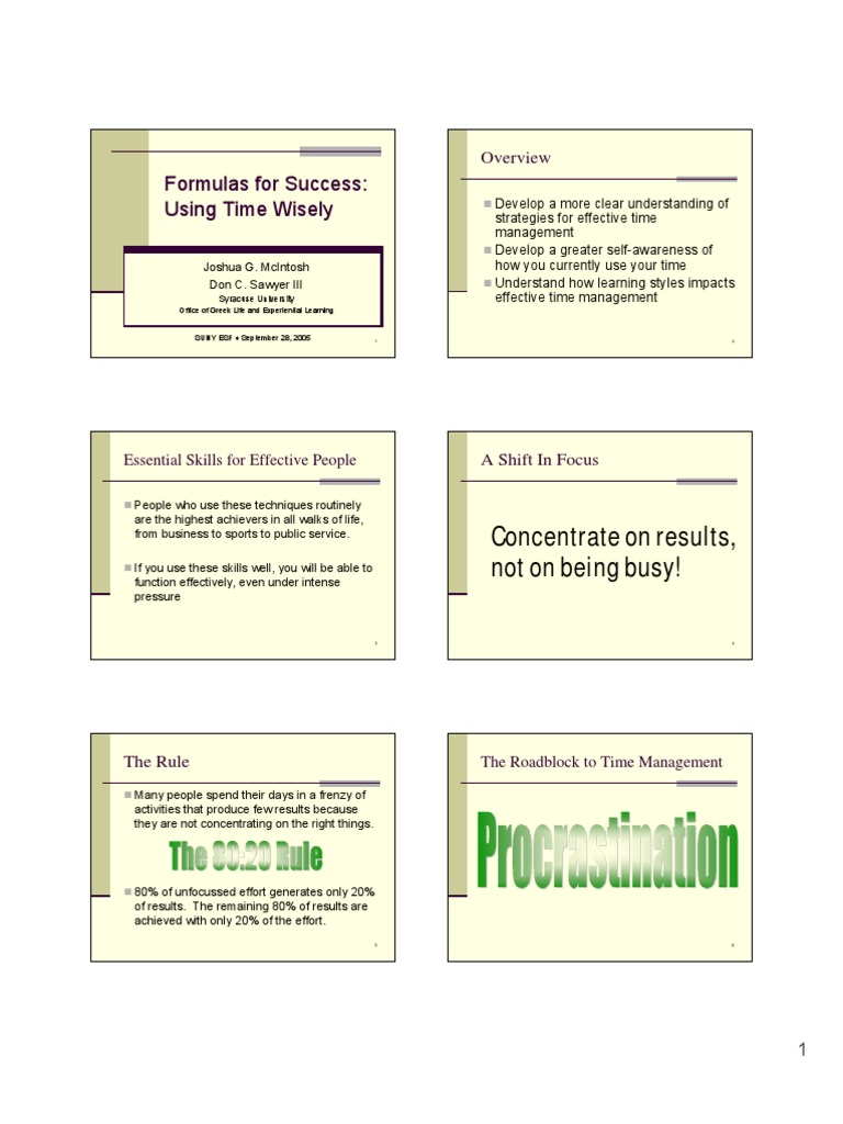 Student Time Management Guide | PDF