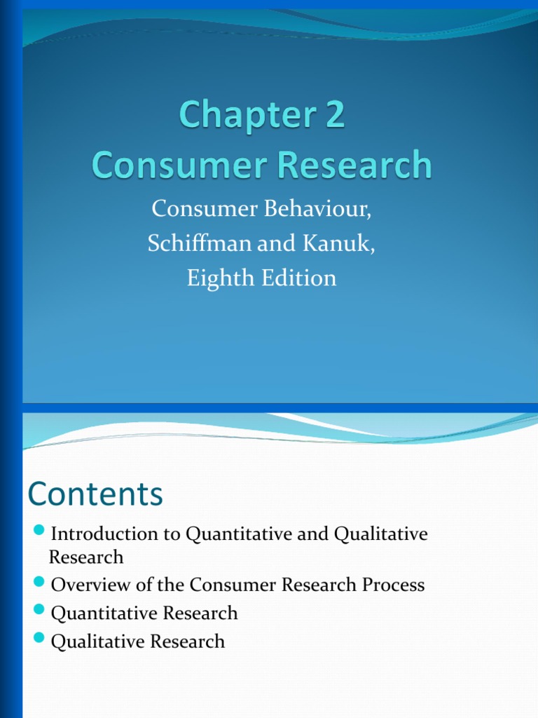 Consumer Behaviour, Schiffman and Kanuk, Eighth Edition | PDF | Marketing Research ...