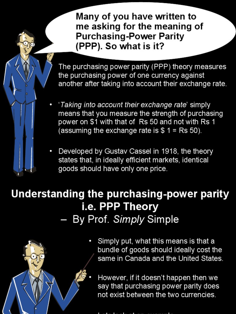 Purchasing Power Parity Theory | PDF | Purchasing Power Parity | Index ...