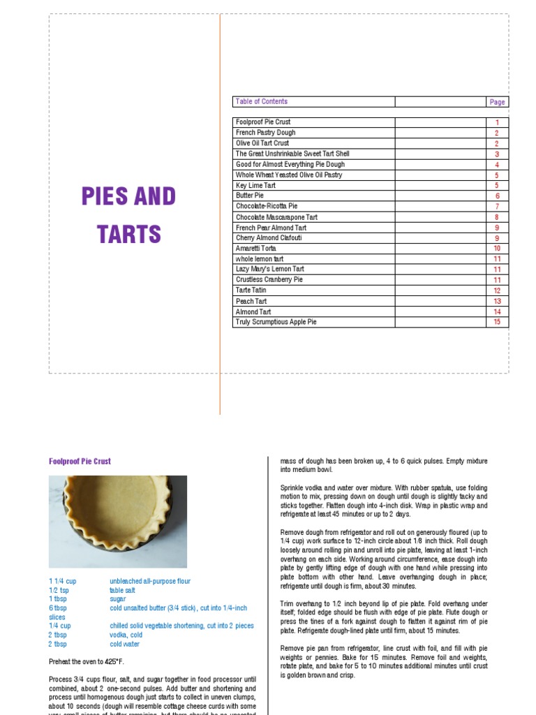 Pies Tarts | PDF | Breads | Baking