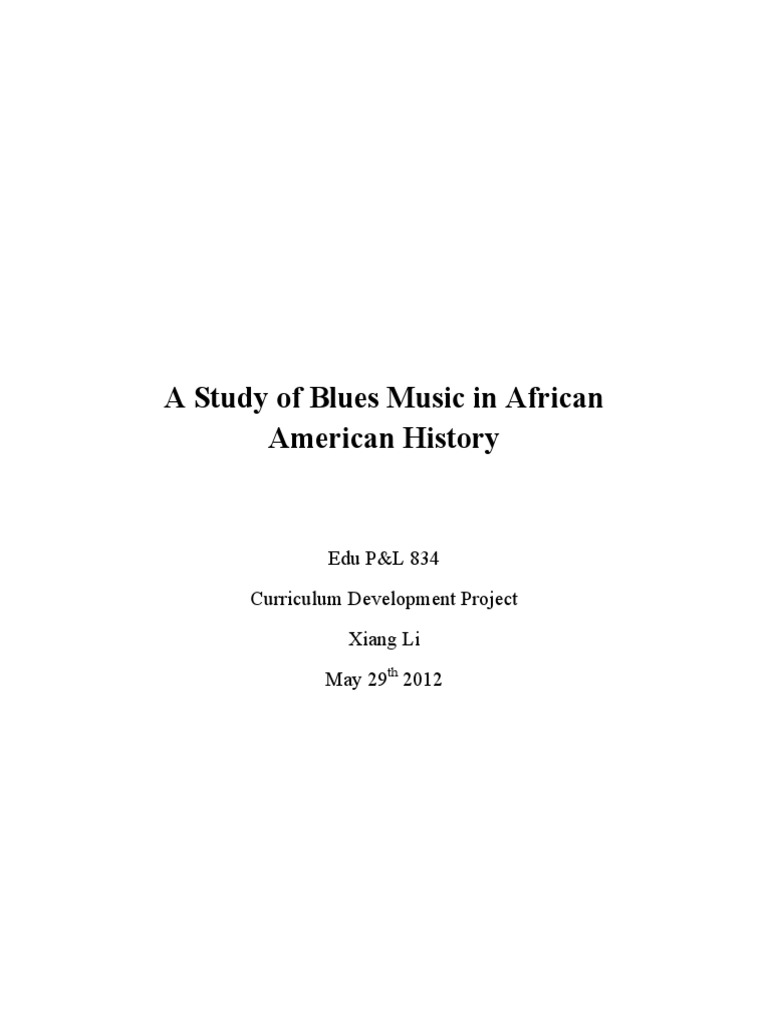 A Study of Blues Music in African | PDF | Blues | Rock And Roll