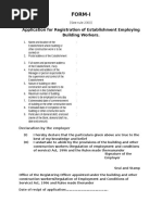 Form IV - Bocw Act | PDF | Law | Art