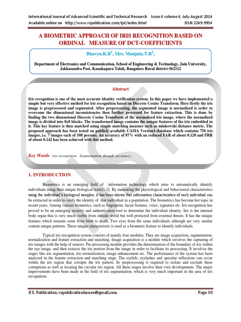 3 | PDF | Image Segmentation | Biometrics