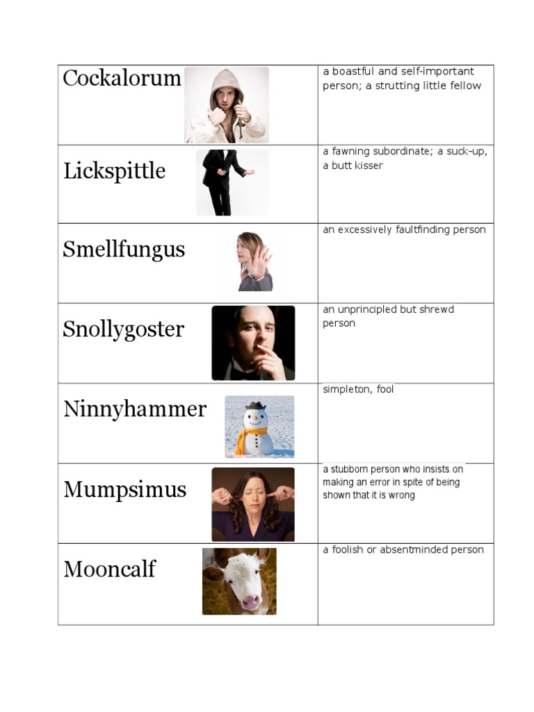 Funny Insults and Cockney Rhyming Slang | PDF