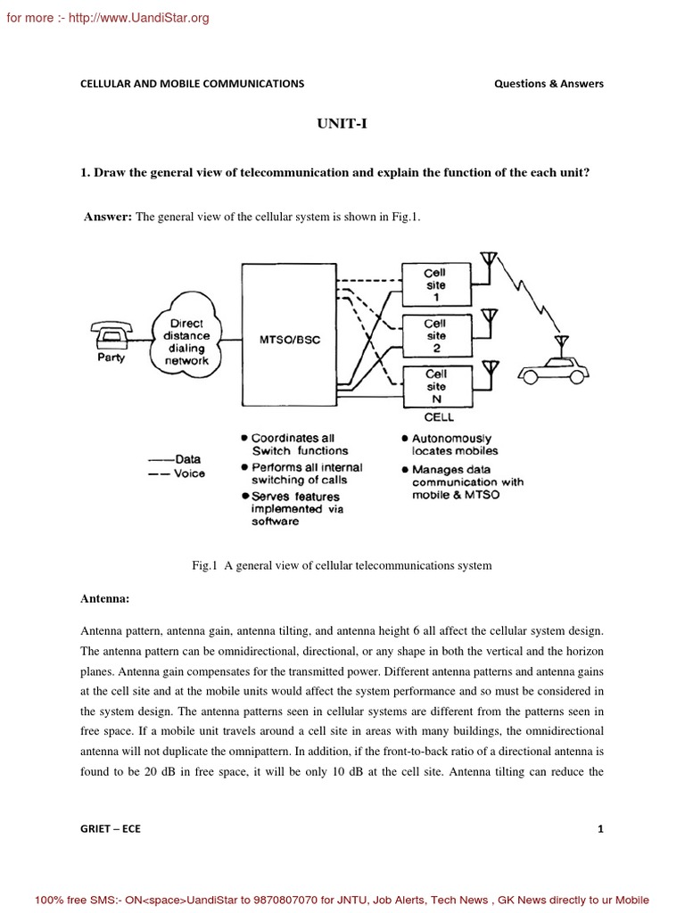 Cellular Mobile Communication | PDF | Cellular Network | Mobile Phones