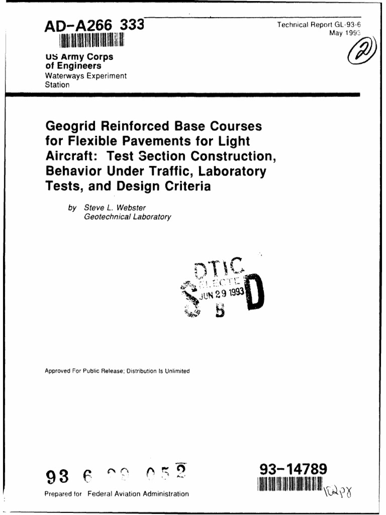 Geogrid Reinforced Base Courses For Flexible Pavements For Light ...