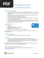 Pearson VUE ID Requirements Overview | PDF | Identity Document | Passport