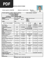 CV Form Seaman | PDF | Ships | Sailor