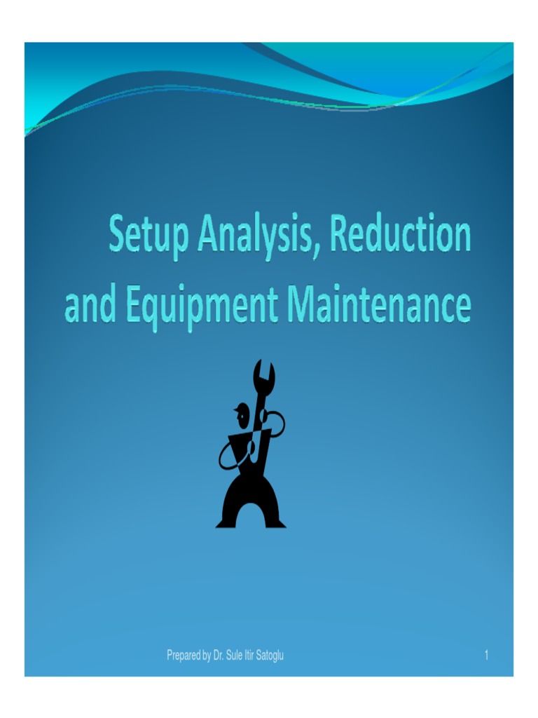 3-Setup Analysis and Reduction | PDF | Reliability Engineering ...