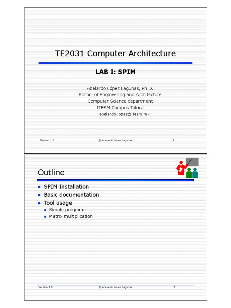 TE2031 Computer Architecture: Outline | PDF | Subroutine | Array Data Structure
