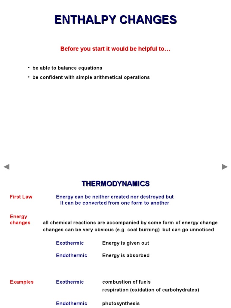 Measuring Enthalpy Change | Enthalpy | Chemical Reactions