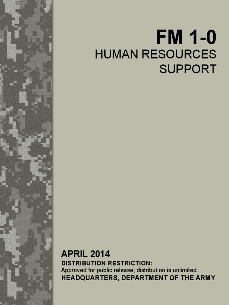 FM 1-0 Human Resourdes Support | PDF | Staff (Military) | United States ...