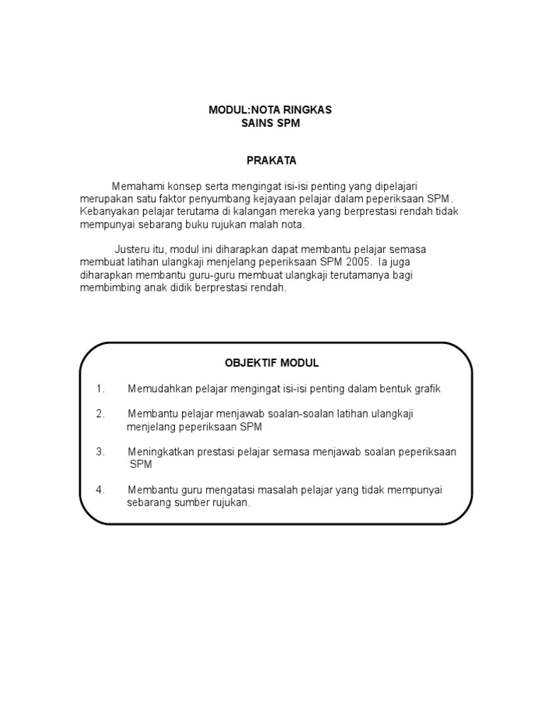 Prakata Modul | PDF