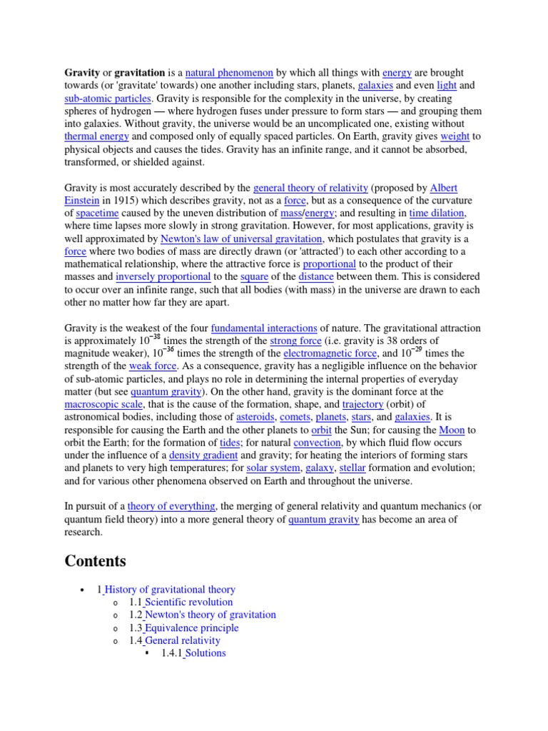 Gravy PDF | PDF | Gravity | General Relativity