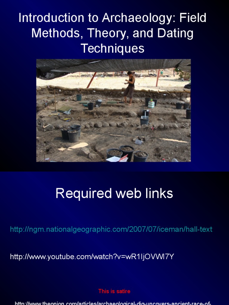 1 Archaeology and Dating Methods | PDF | Archaeology | Excavation ...