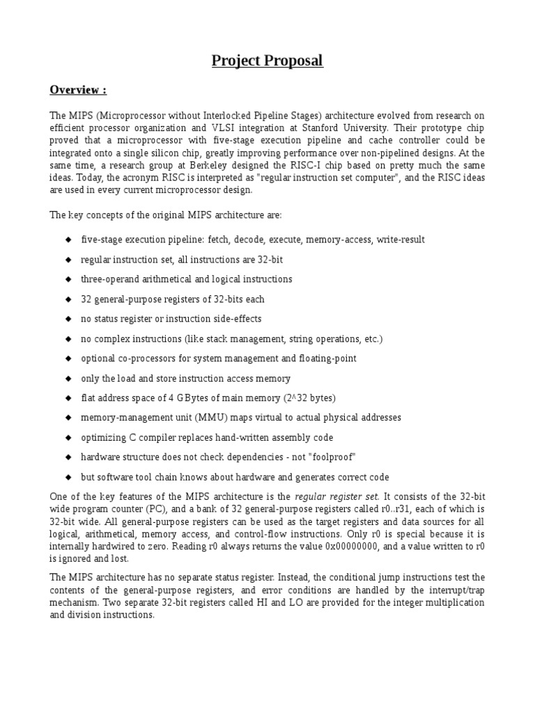 16 Bit RISC Processor | PDF | Instruction Set | Mips Instruction Set