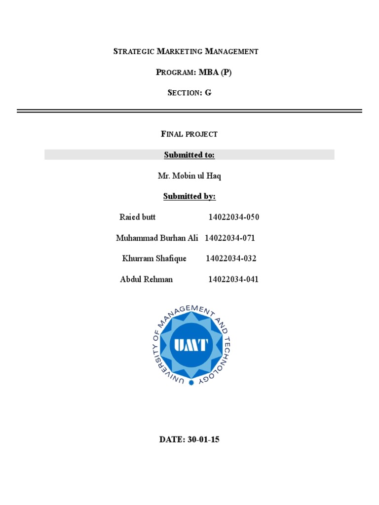 Marketing Final Project Complete - InfoTech | PDF | Provisioning ...