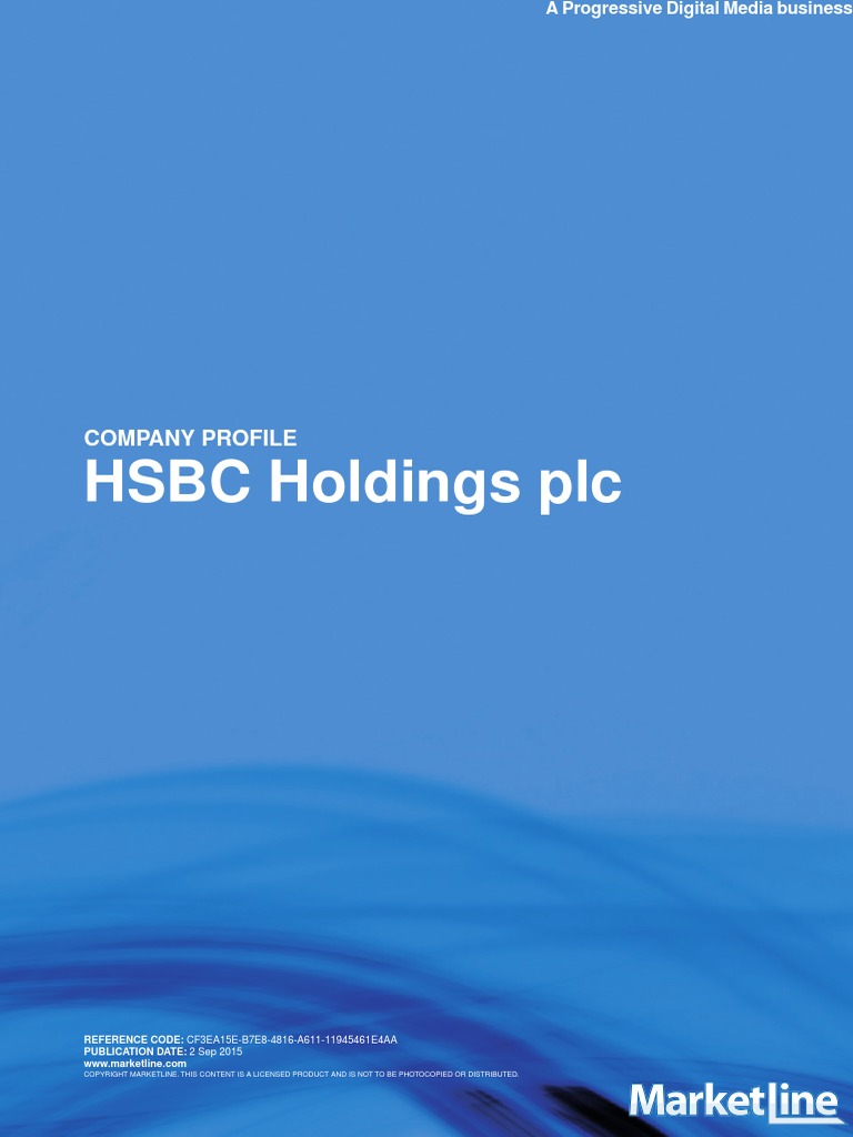 HSBC Holdings PLC: Company Profile | PDF | Hsbc | Wealth Management
