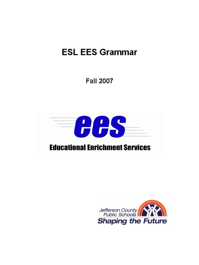 EES ESL Grammar Worksheets | PDF | Chimpanzee | Language Mechanics