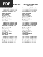 The Dancing Christmas Tree Song | PDF