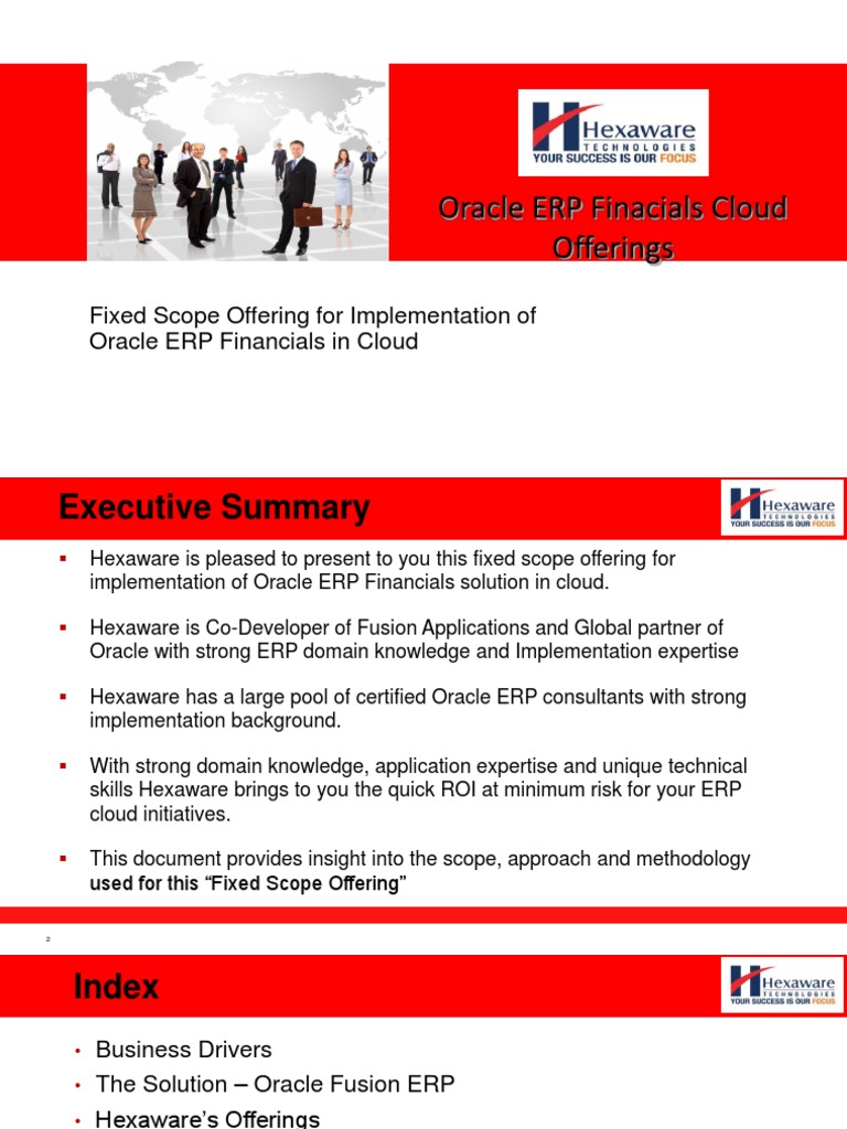 Hexaware's Oracle ERP Cloud Implementation | PDF | Enterprise Resource ...