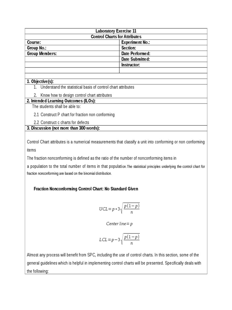On - The Statistical Principles Underlying The Control Chart For ...