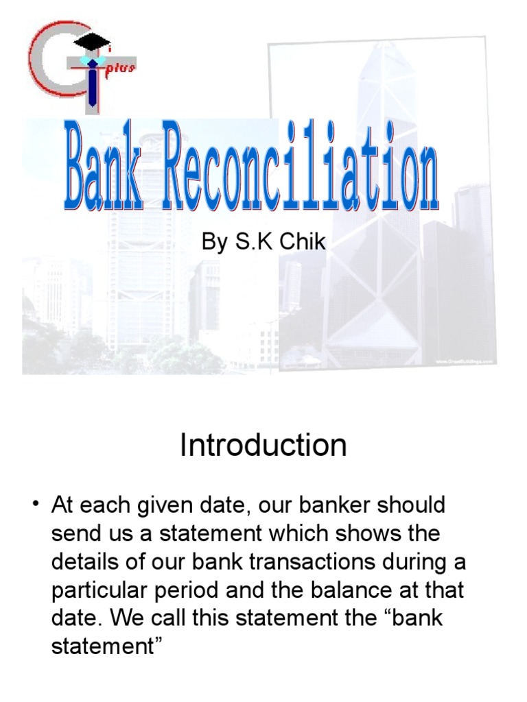 Reconciling the Cash Book and Bank Statement: Adjusting Entries for ...