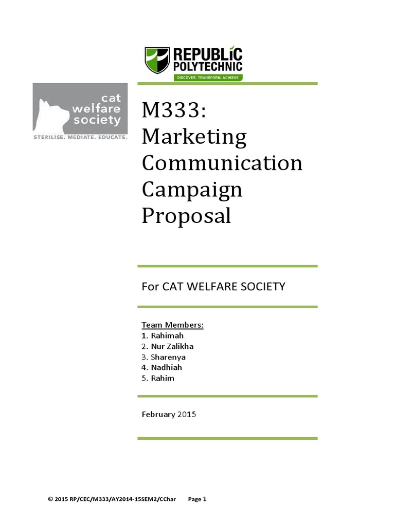 Campaign Proposal For CWS | PDF