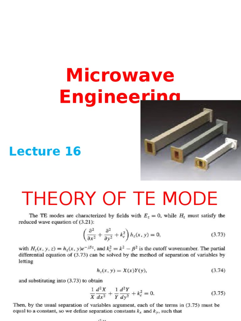 Microwave Engineering | PDF