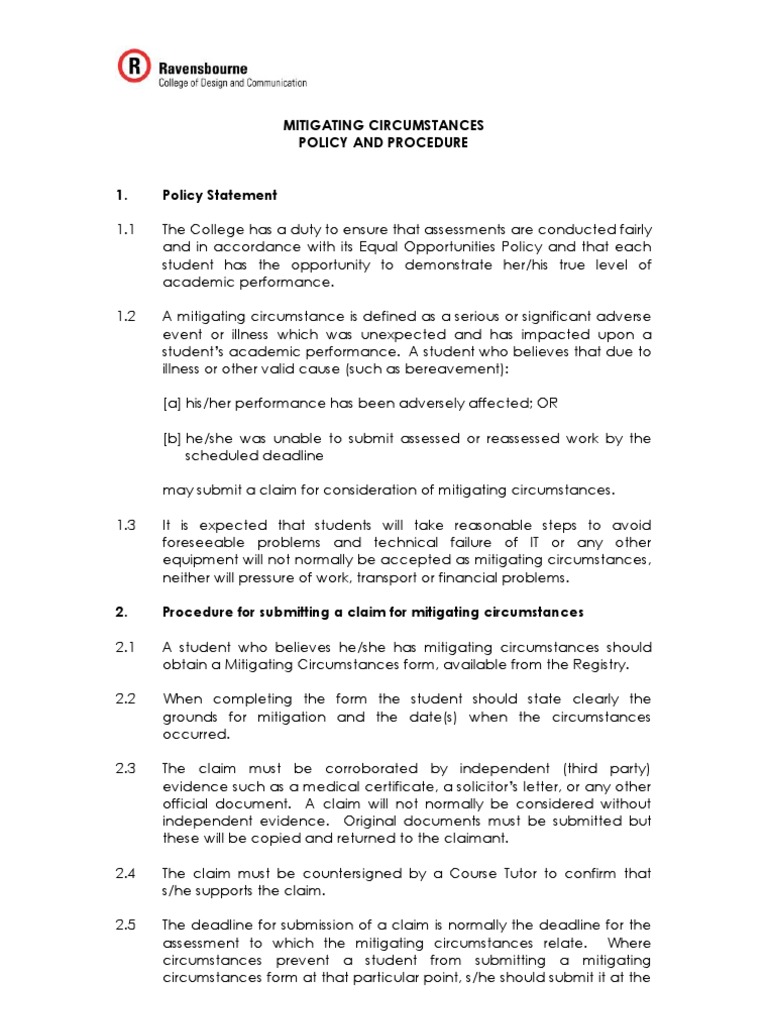 MITIGATINGCIRCUMSTANCES | PDF | Mitigating Factor | Common Law