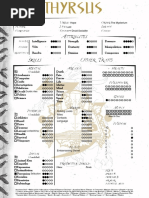 Mage The Awakening Character Sheet | PDF