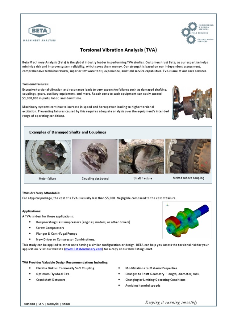Torsional Vibration Analysis | PDF | Software Testing | Reliability ...